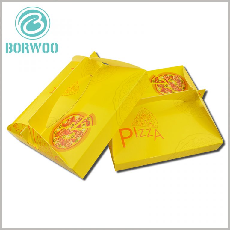 Creative printed pizza boxes with handles | Food pckaging